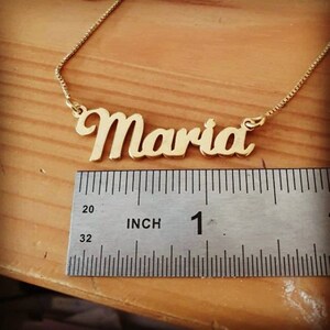 Name Necklace Personalized Gold Layla Style - Etsy