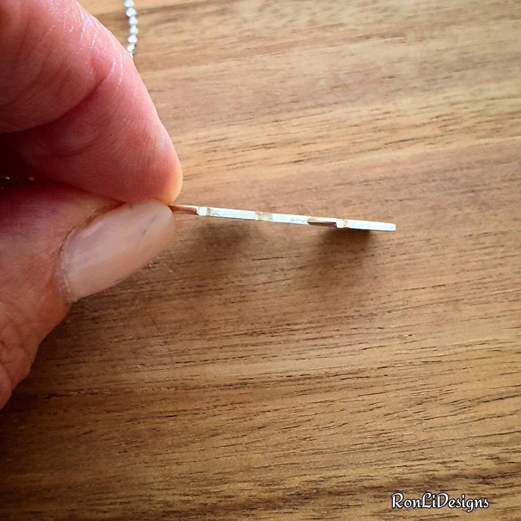 YHVH Necklace Pendant Sterling Silver 925 יהוה Vertical Human - Etsy