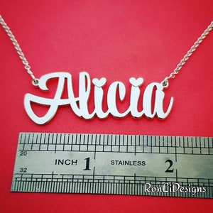 Extra Large Name Necklace Pendant Chain Charm Name Nikki Nicole Alicia ...
