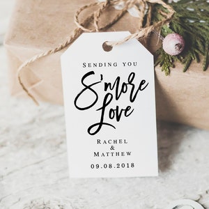 Smore Love Tag Printable Wedding Favor Tags Template S'more Love ...