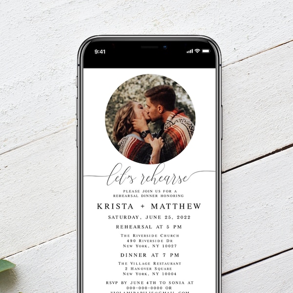 Wedding Round Invitation - Etsy