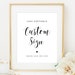 Heart Wedding Sign Create Your Own Poster Table Top Decor Custom ...