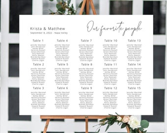 Guest List Poster - Etsy