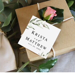 Printable Names Tag Template Editable Wedding Gift Tags for | Etsy