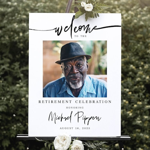 Retirement Celebration Welcome Sign Retirement Party Board - Etsy