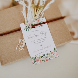 Editable Tags Template, Instant Download, Tag for Wedding Guest Gift ...