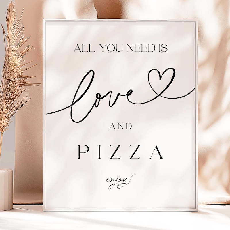 Pizza Wedding Sign - Etsy