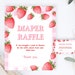 Strawberry Diaper Raffle Sign, Diaper Raffle Printable Sign, Berry ...