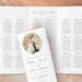 Seating Chart Program, Trifold Wedding Seating Chart Program Template ...