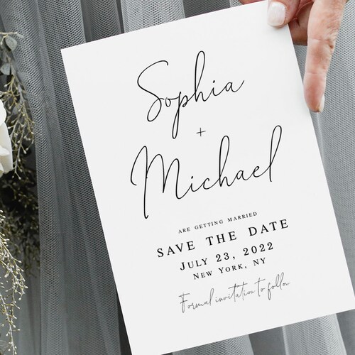 Editable Save the Date Template Unlimited DIY Templett - Etsy