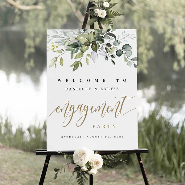 Engagement Party Sign Poster Board - Etsy