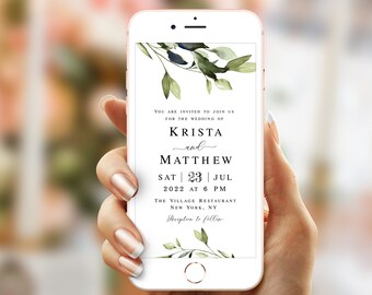 Simple Evite Template Electronic Invitation Text Message | Etsy