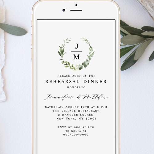 Electronic Invitation Template Evite Text Message Invite - Etsy