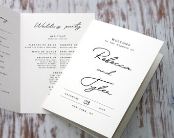 Vow Renewal Program Template | Etsy