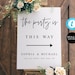 Printable Wedding This Way Sign Template, Instant Download, Party, Edit ...