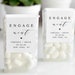 Engage Mints Label Template, Bridal Shower, Wraparound, Favor Sticker ...