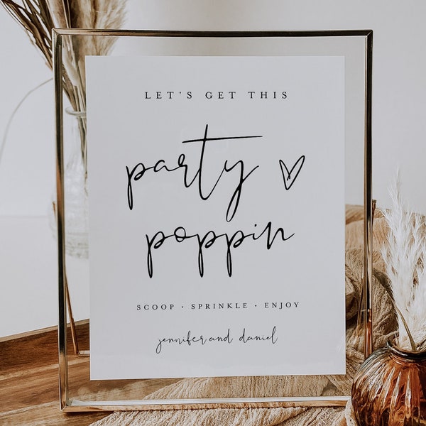 Thanks for Popping by Printable Sign, Baby Shower Popcorn Sign ...