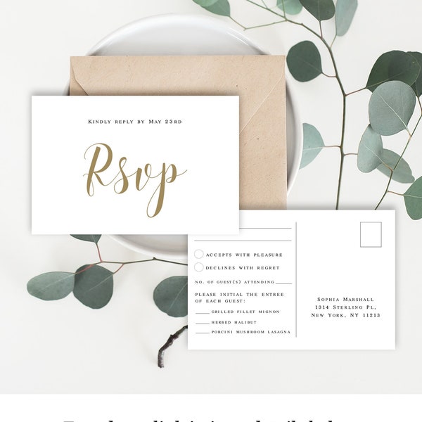 Rustic Rsvp Card - Etsy