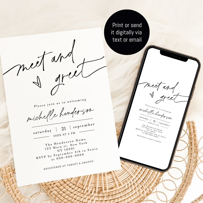 Meet Neighbors Invitation - Etsy