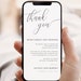Electronic Thank You Card, Digital Thank You Card Template, Minimalist ...