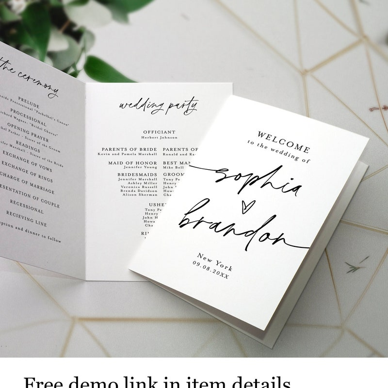 Folded Program - Etsy