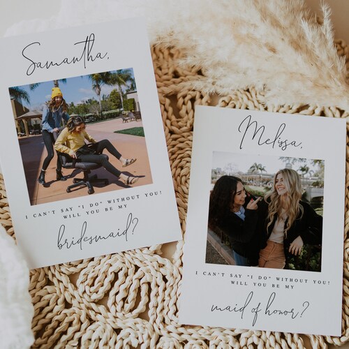 Printable Proposal Card Template Customizable With Photo - Etsy