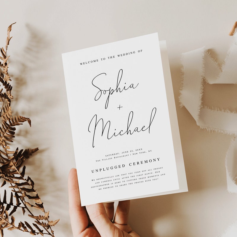 Unique Wedding Programs - Etsy