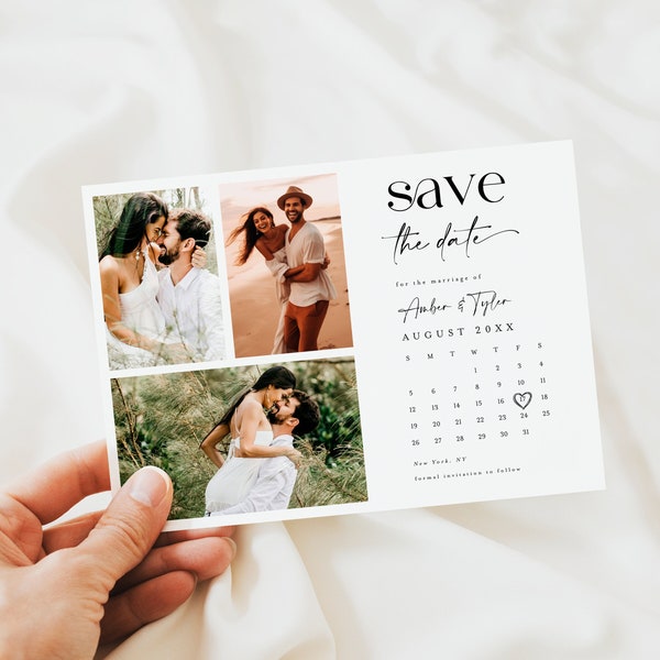 Calendar Save the Date - Etsy