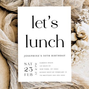 work lunch invitation