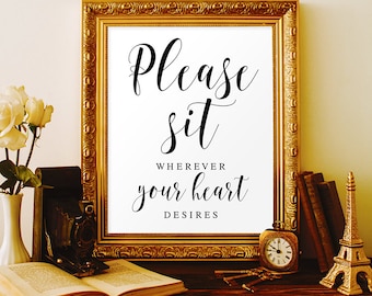 No seating plan sign | Etsy
