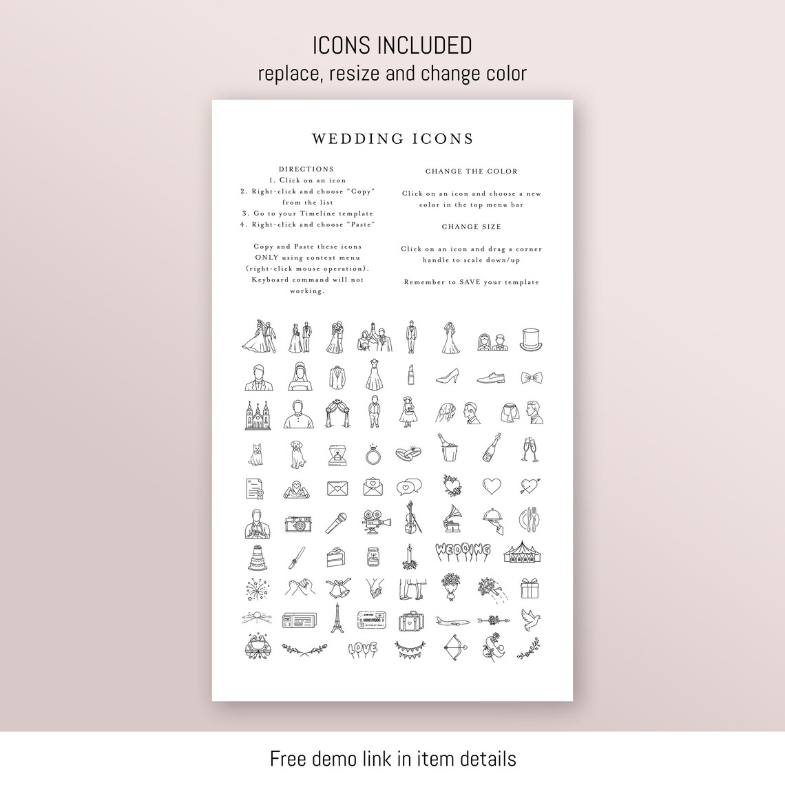 Gatefold Wedding Invitation With QR Code, Wedding Invite Template, QR ...