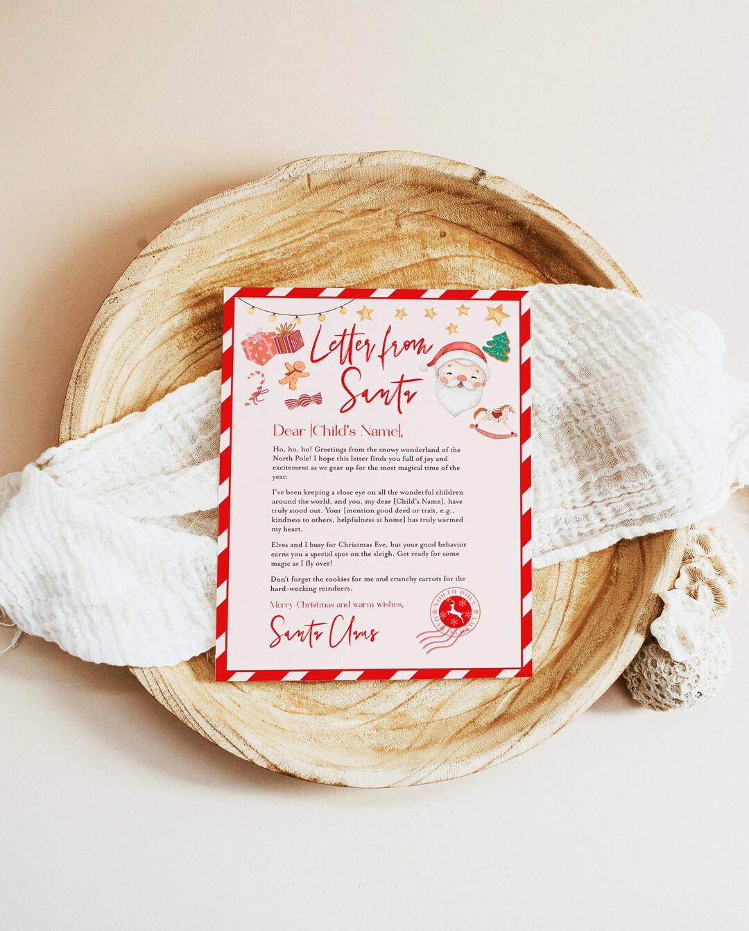 Official Letter From Santa Christmas Santa Letter - Etsy