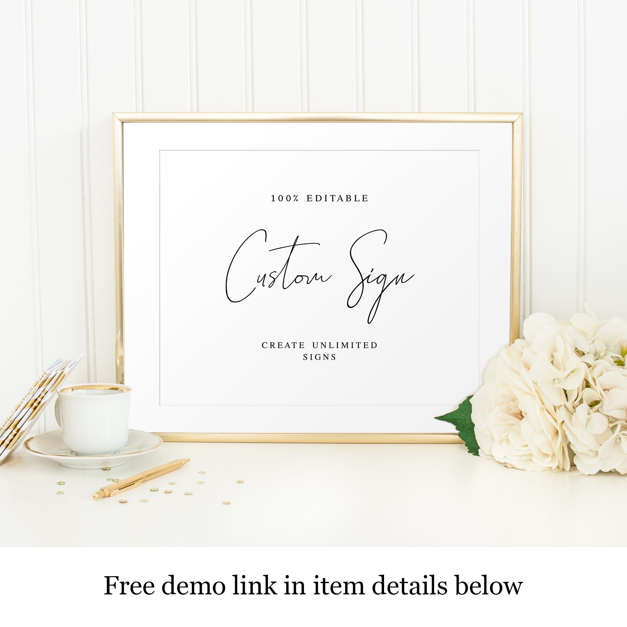 Wedding Sign Template Create Your Own Poster Table Top | Etsy