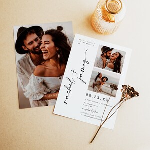 Photo Collage Wedding Invitation Photo Wedding Invitation - Etsy