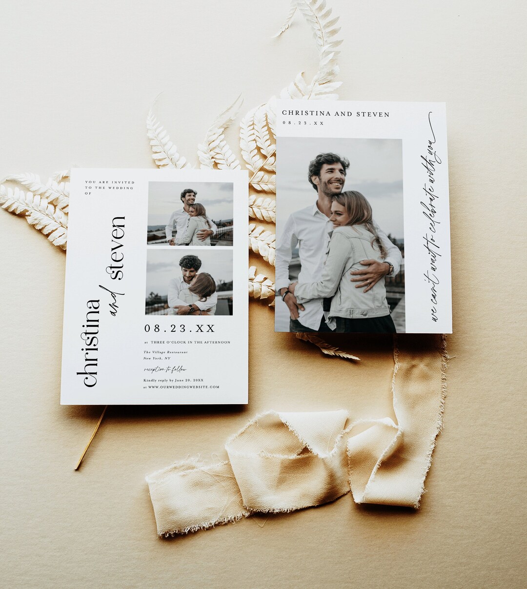 Photo Collage Wedding Invitation, Photo Wedding Invitation Template ...