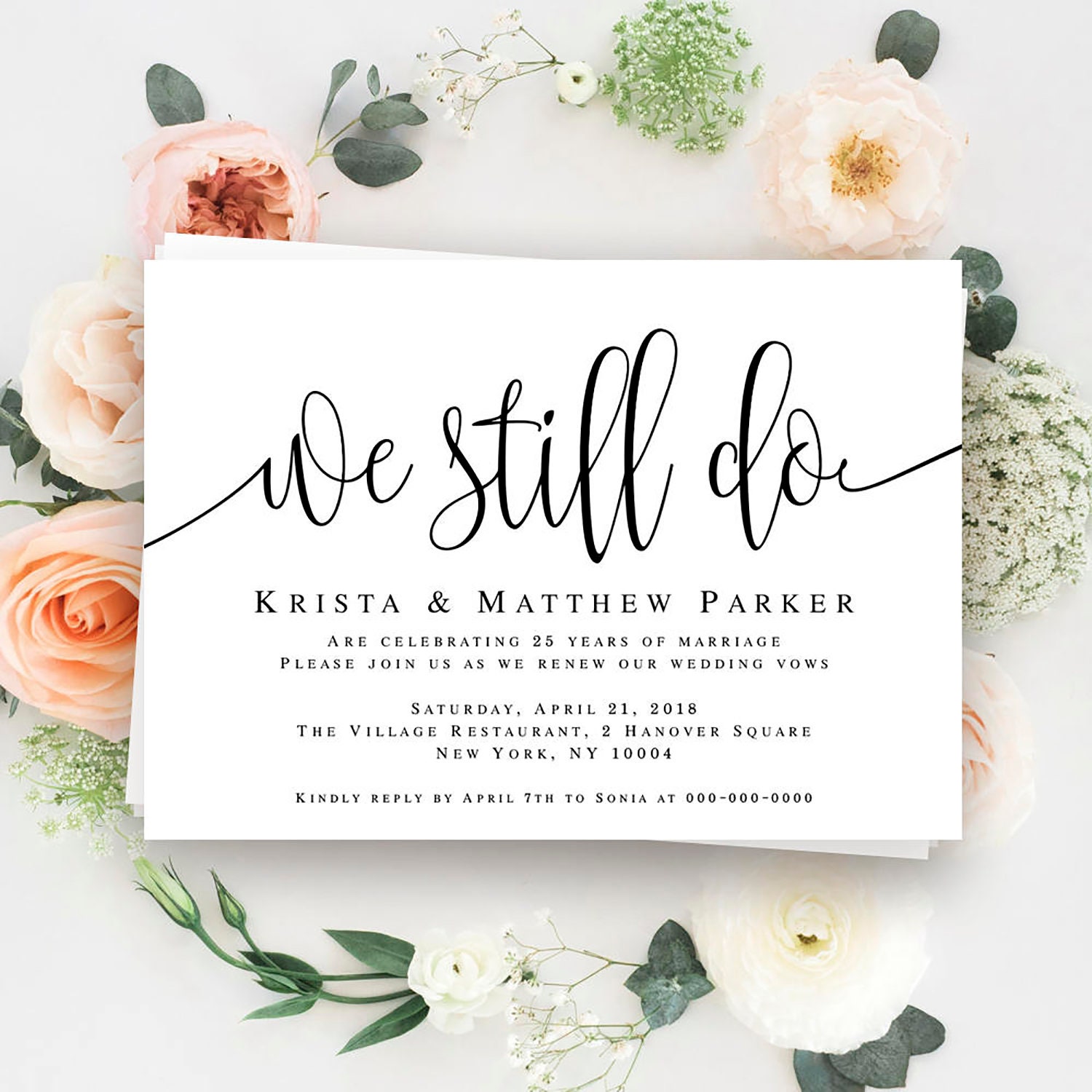 We Still Do Invitation Wedding Invitation Pdf Editable - Etsy