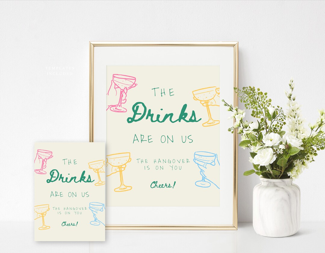 Colorful Handdrawn Sign, Hand Drawn Event Sign Template, Colorful ...