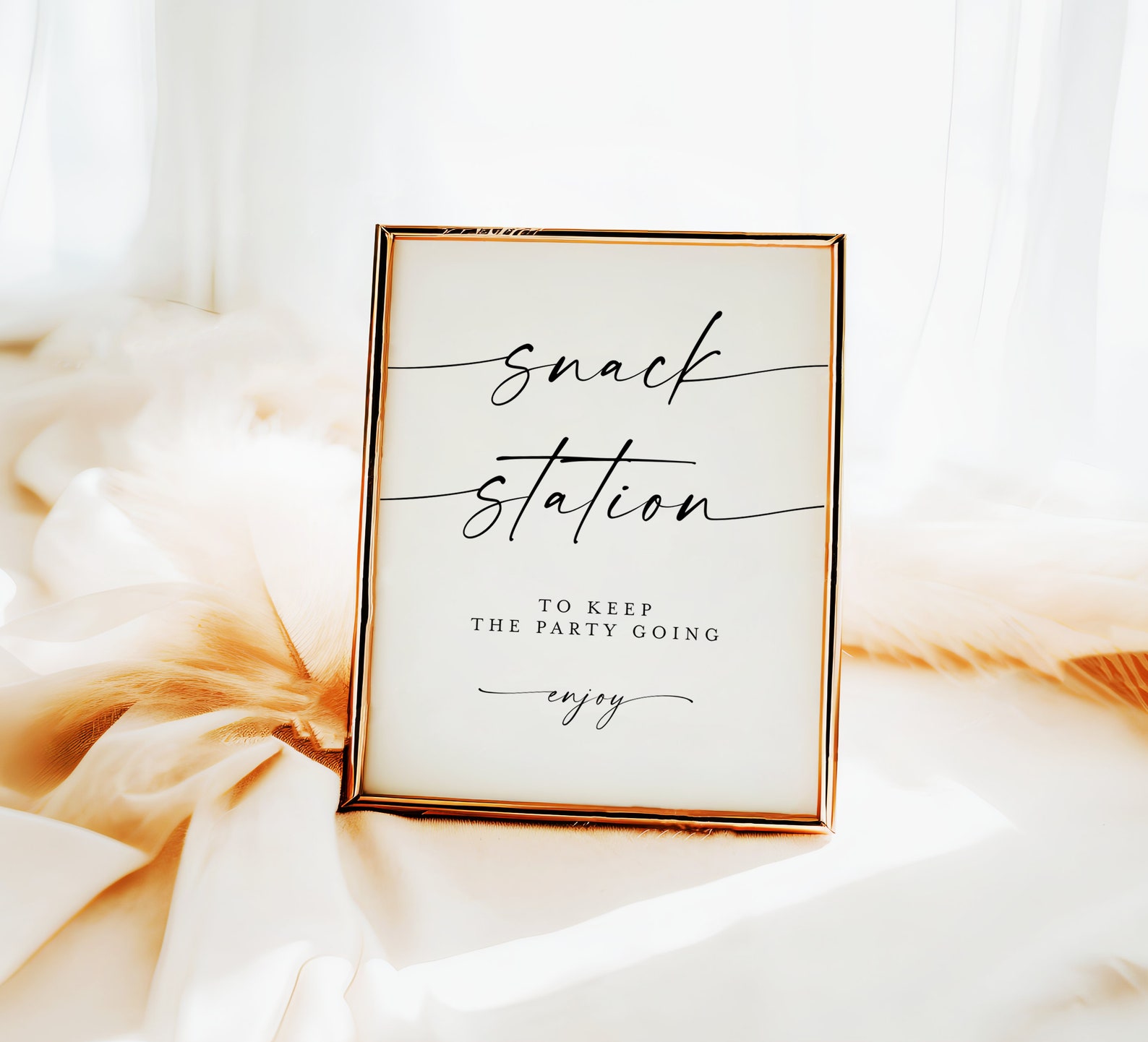 Printable Snack Station Sign Template, Snack Bar, Wedding Food Table ...