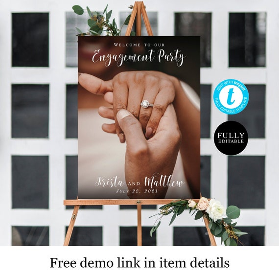 Editable Welcome Sign Template With Your Photo Picture | Etsy