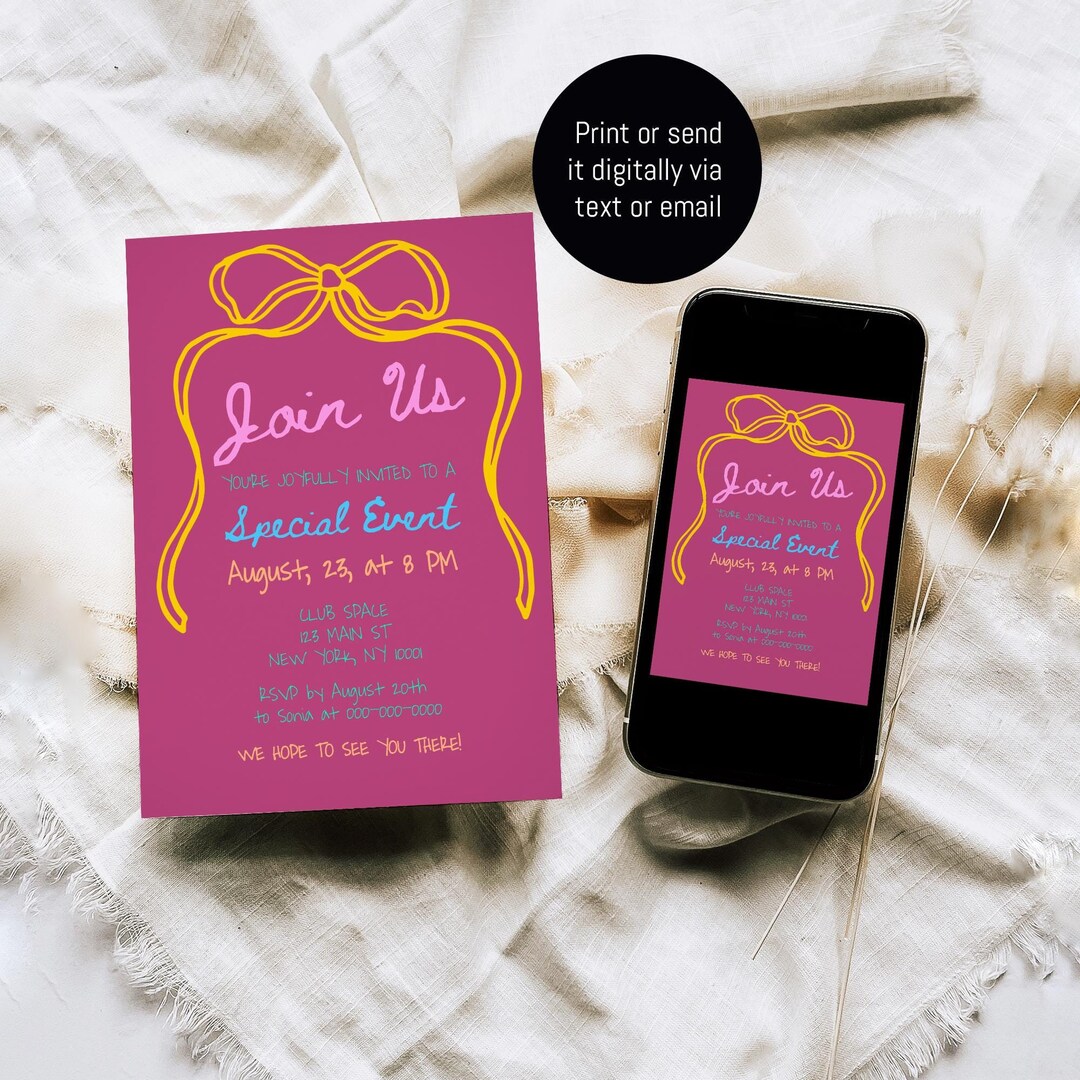 Join Us Invitation Template, Please Join Us Invitation, Business ...