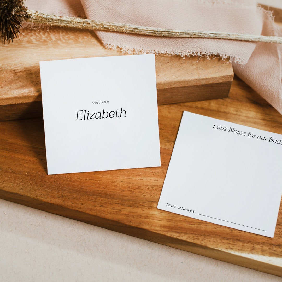 Love Note for Bride, Small Love Note Cards, Bridal Shower Love Notes ...