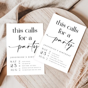 Let's Celebrate Party Invitation, Surprise Party Invite, Special Event ...