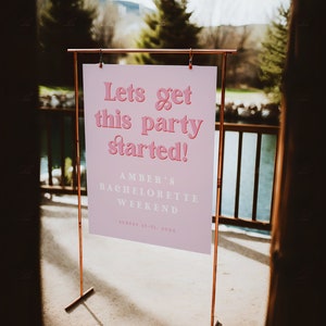 Bachelorette Weekend Welcome Sign Template, Edit With Templett, Instant ...