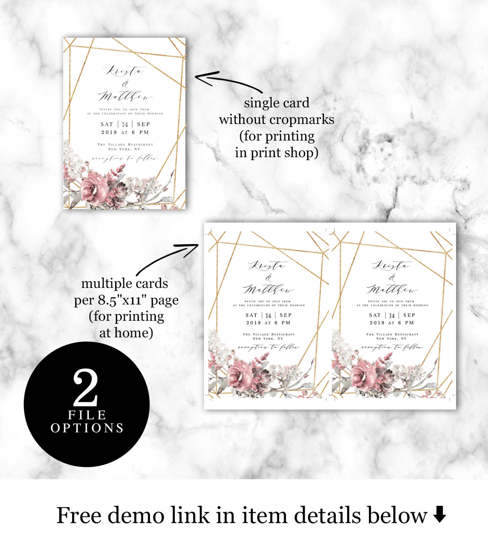 Editable Wedding Invitation Template Templett DIY Printable - Etsy