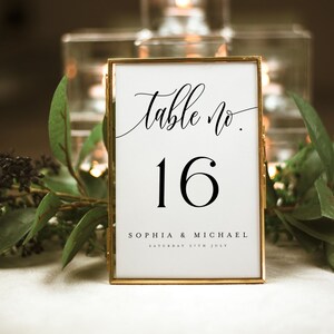 Table Numbers Navy Elegant Table Numbers 1-40 Modern Table Numbers ...