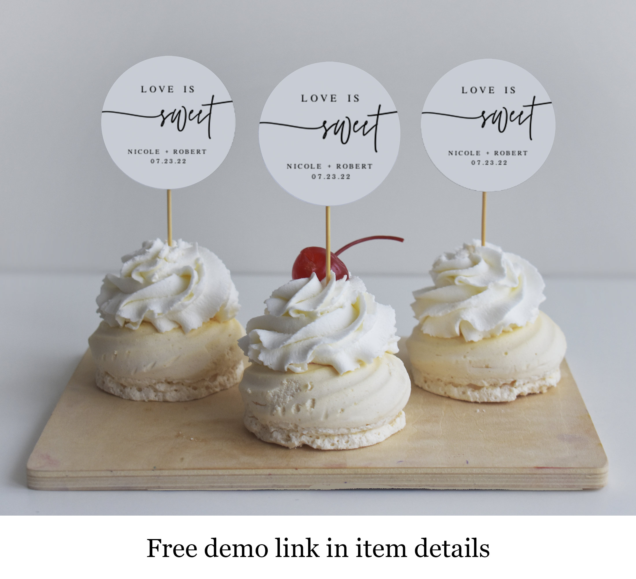 Candy Cupcake Toppers