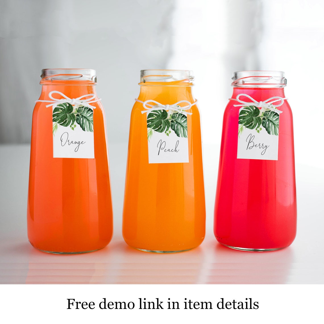 Printable Mimosa Bar Sign Ang Tags Template Hanging Juice Jar - Etsy