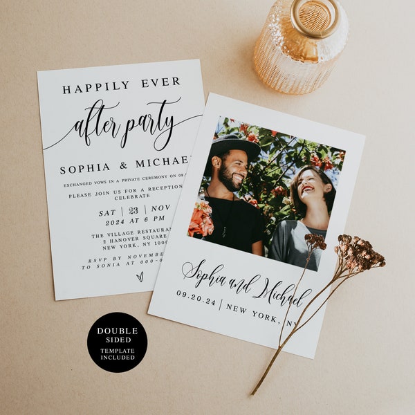 Elopement Reception Invitation - Etsy