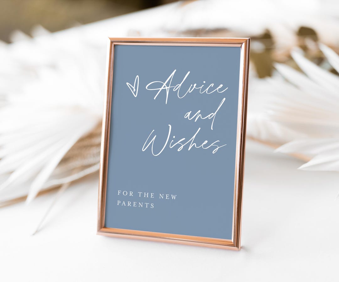 Wishes for Baby Cards and Sign Printable, Wishes for Baby Sign Template ...