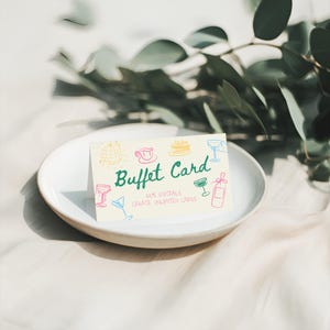 Editable Food Label Cards: Wedding Buffet Tags (digital Download) - Etsy